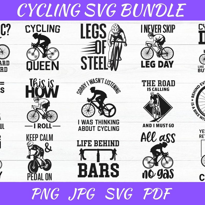 Cycling Svg - Etsy