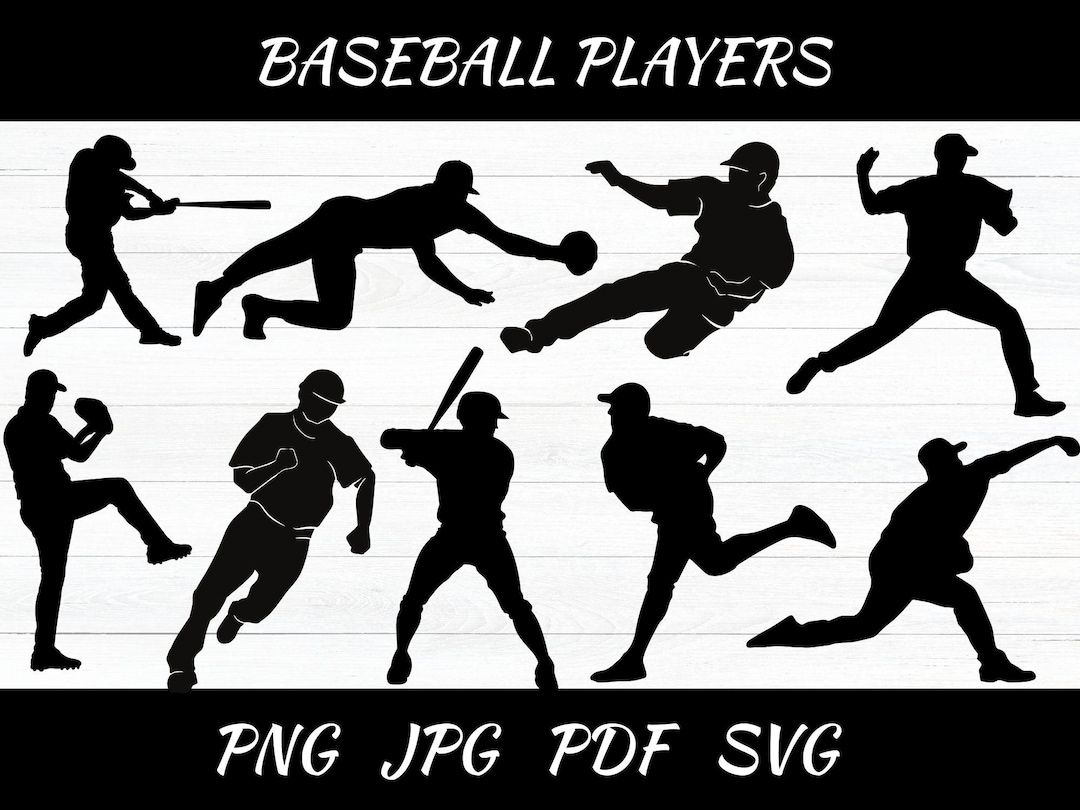 Baseball Players | Digital Download | .PNG .SVG | Circuit Ready ...