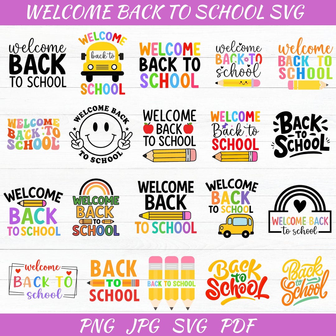 Back to School SVG Bundle: First Day, Hello School Shirt (digital ...