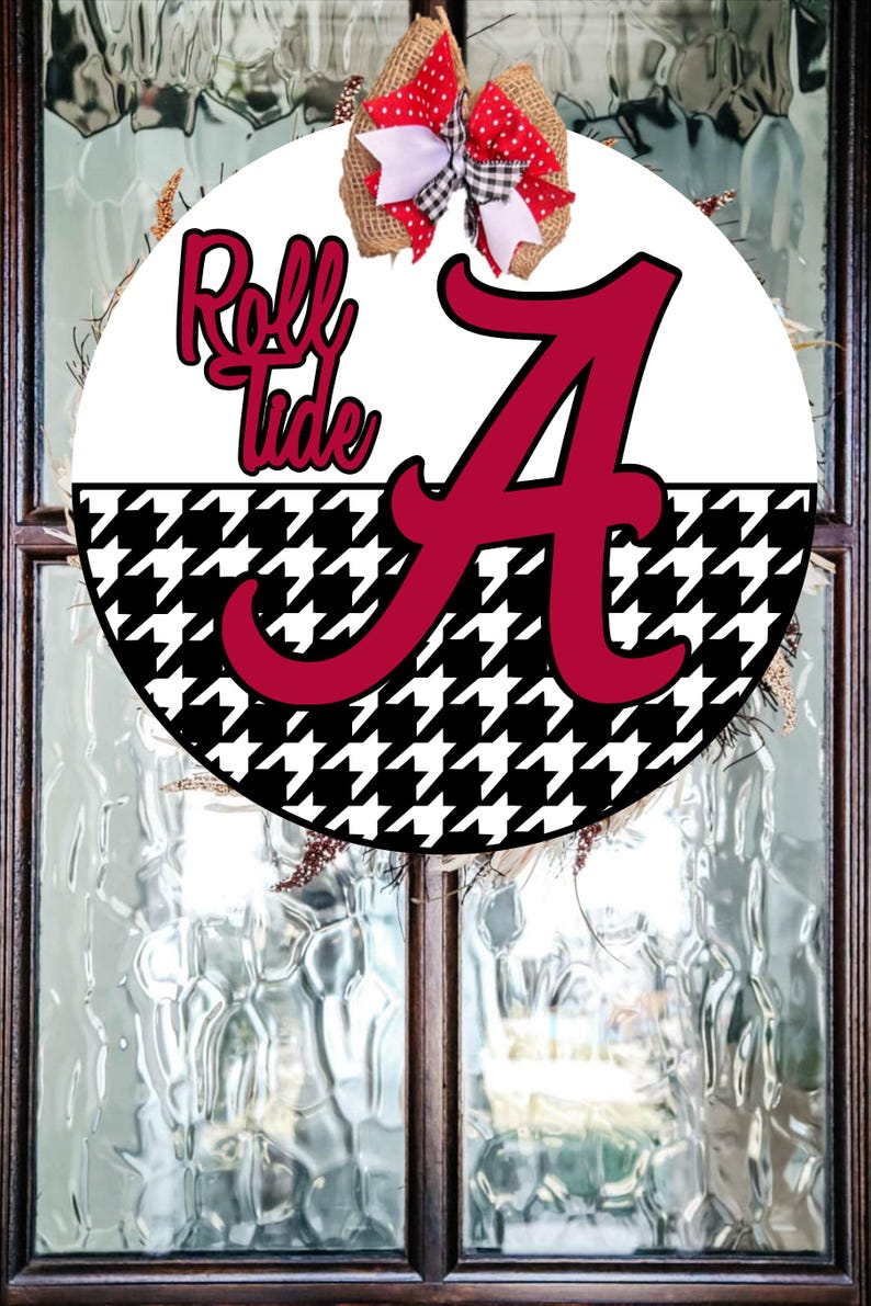 Handmade Alabama Crimson Tide Door Hanger: 3D Wood Sign - Etsy
