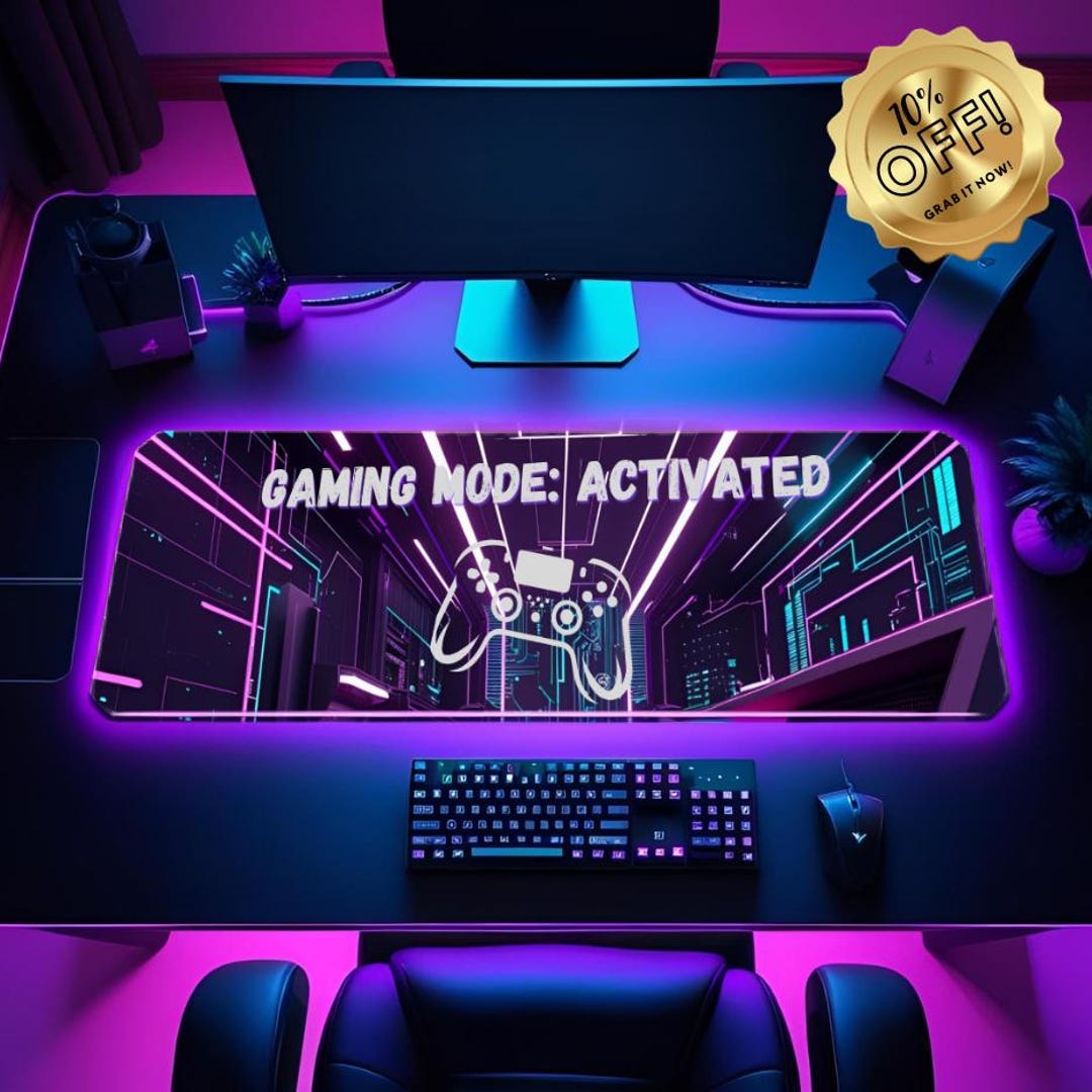 Gaming Desk Mat Personalized Gamer Desk Pad Large Gaming Mousepad ...