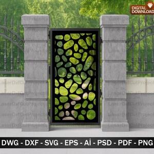 CNC Grill Panel Bundle – 10 SVG DXF Gate & Room Divider Designs for ...