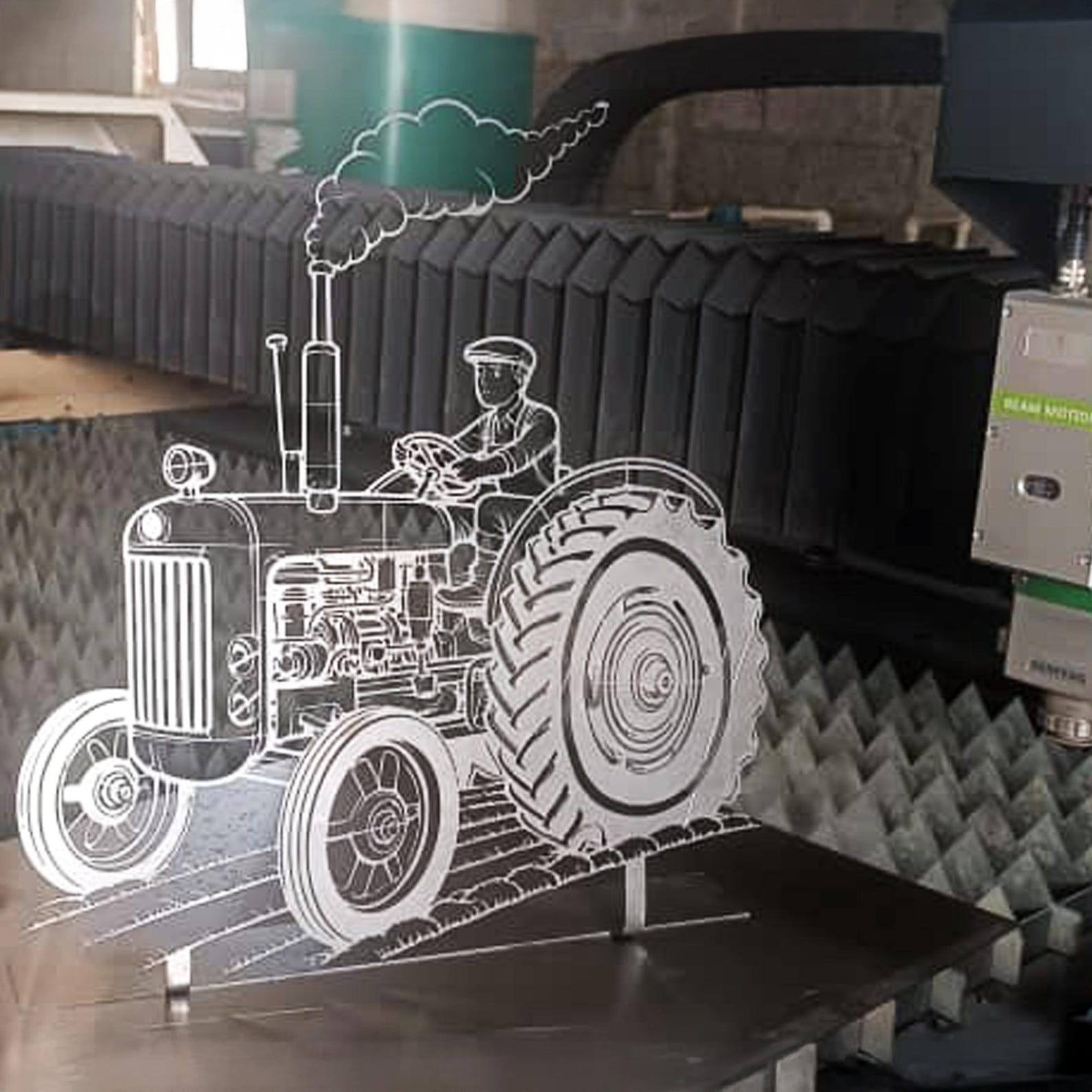 Tractor SVG File, Farm Silhouette Cut File, Farming Tractor Vector ...