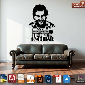 Pablo Escobar Medellin Wall Art: Laser Cut Vector (digital Download) - Etsy