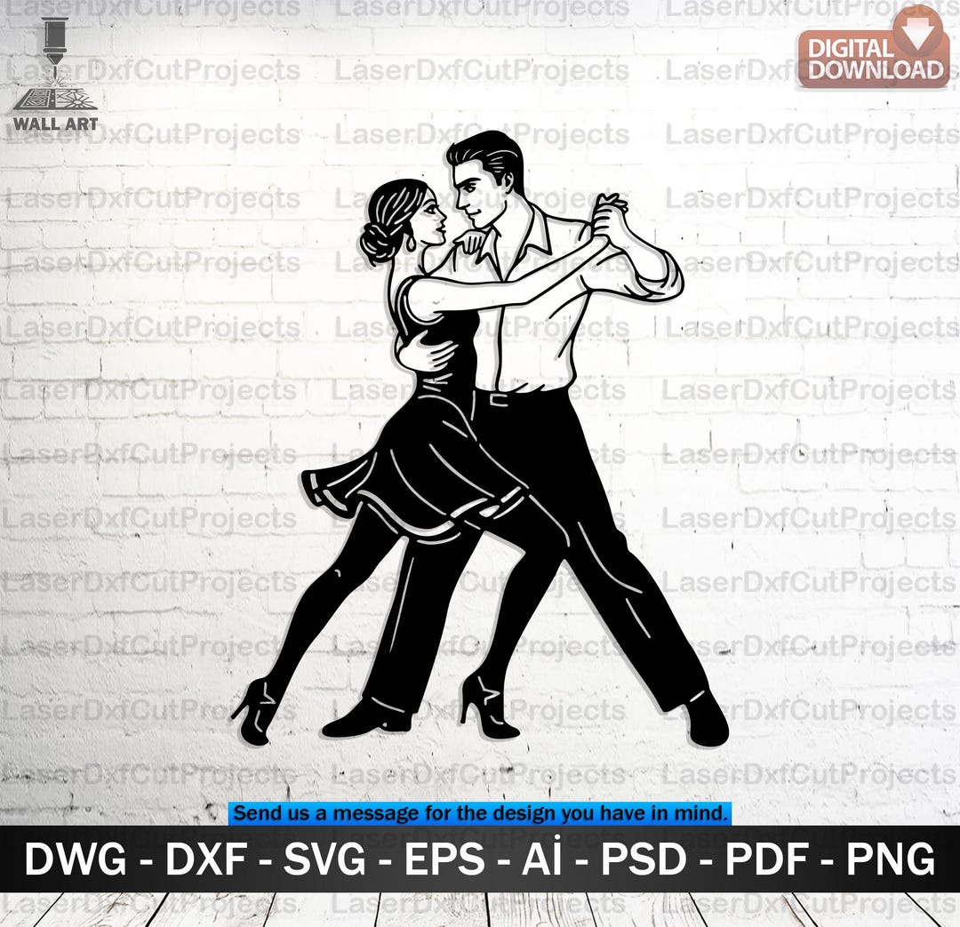 Salsa Dance Wall Art – DXF & SVG Files for Laser and Plasma Cutting ...