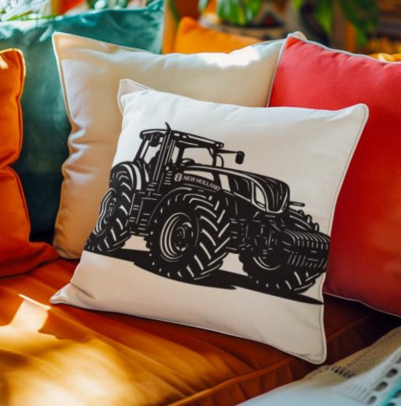 Farm Tractor Metal Wall Art DXF File – CNC Laser Cut Design (digital ...