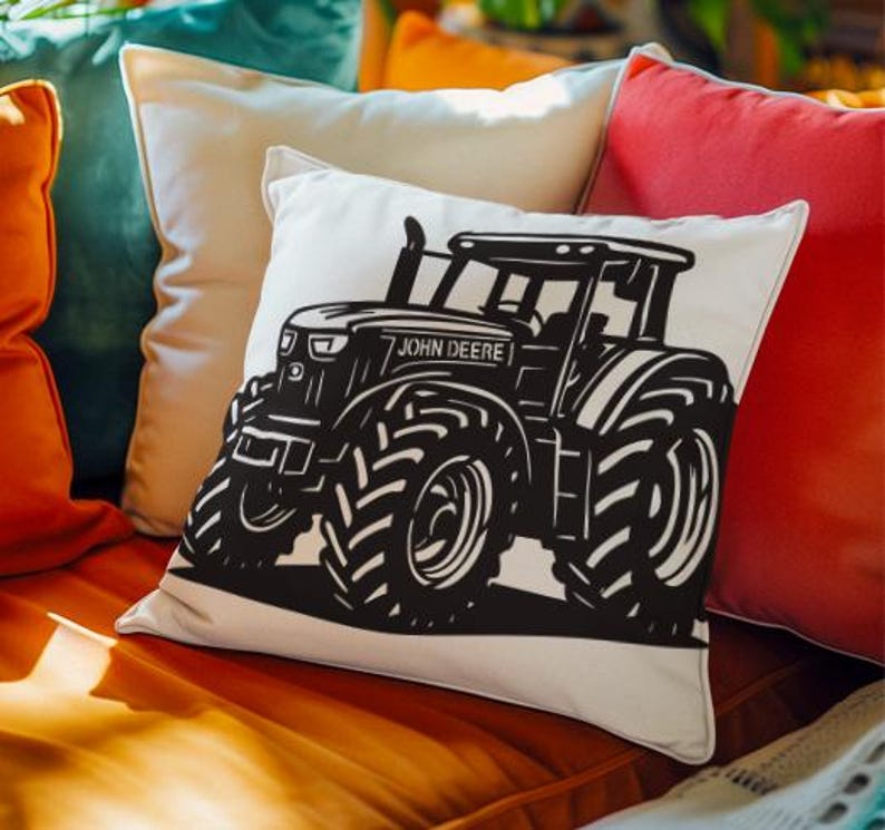 American Farm Tractor DXF File | Laser Cut CNC Wall Art Vector ...