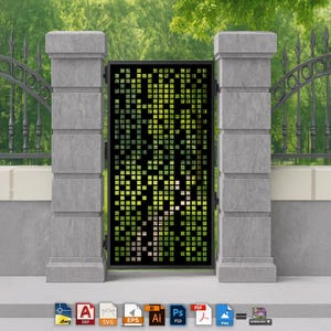10 Gate Grill Panel Designs: CNC Laser Cut Vector Files (digital ...