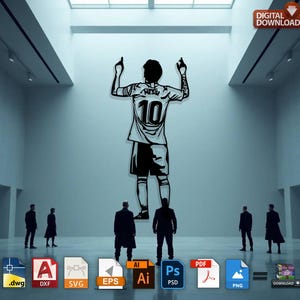 Lionel Messi SVG & DXF – High-quality Vector Files for Professional ...