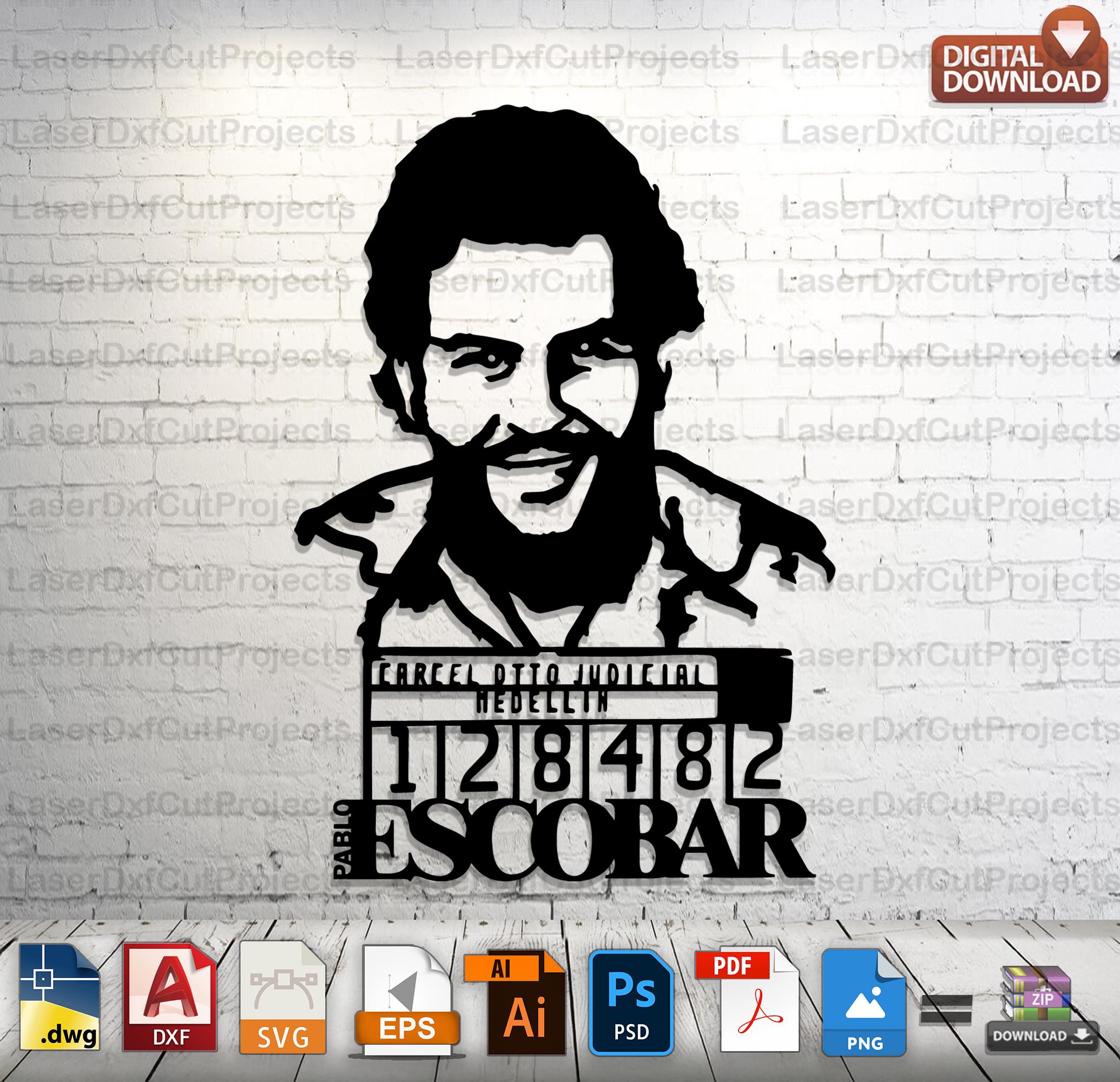 Pablo Escobar Medellin Wall Art: Laser Cut Vector (digital Download) - Etsy