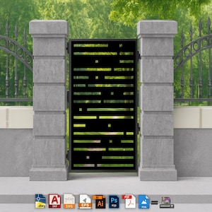 10 Gate Grill Panel Designs: CNC Laser Cut Vector Files (digital ...