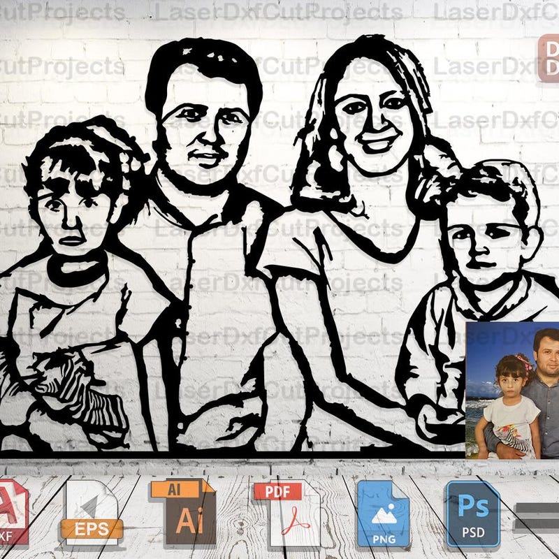 Vector Portrait - Etsy