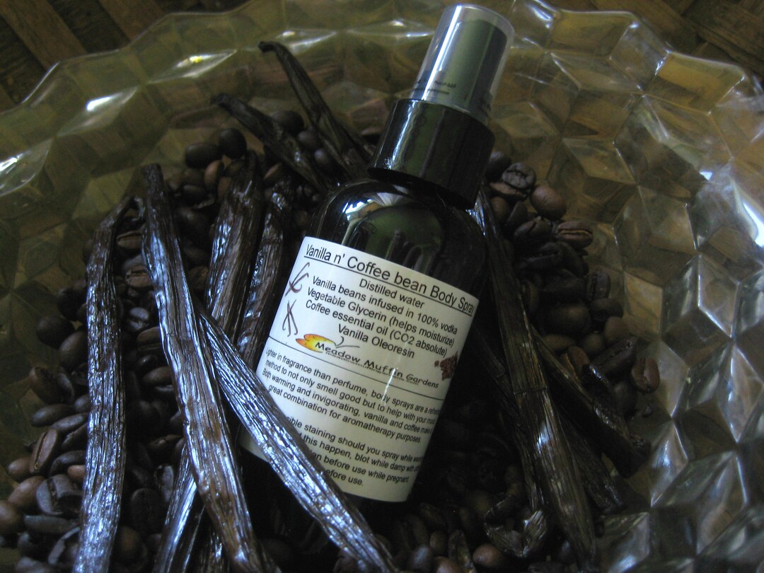 Coffee and Vanilla Bean Body Spray, Aromatherapy - Etsy