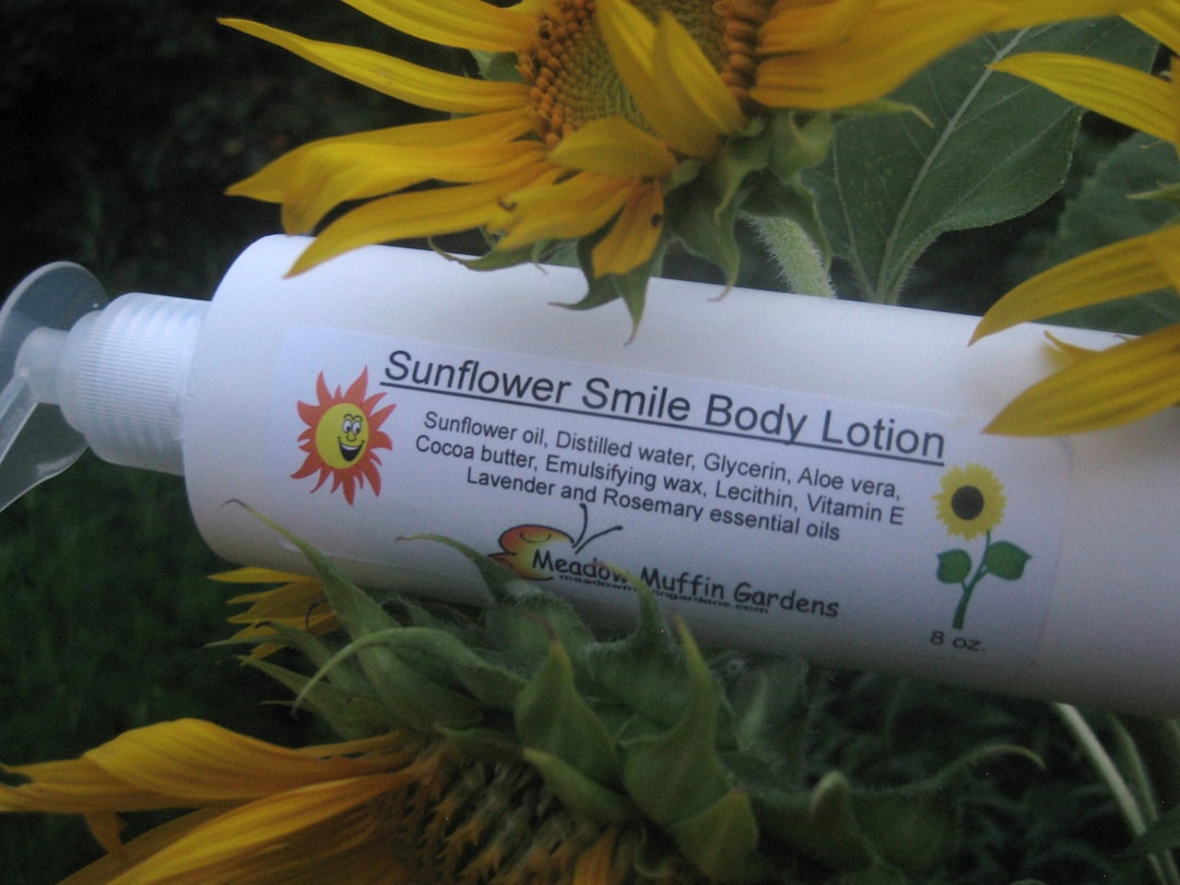 Hand or Body Lotion, Rosemary Lavender Sunflower Smile - Etsy