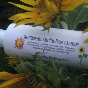 Hand or Body Lotion, Rosemary Lavender Sunflower Smile - Etsy