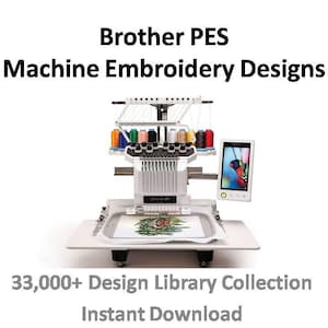 Brother PES Format Machine Embroidery Designs Library - 33,000+ Designs ...
