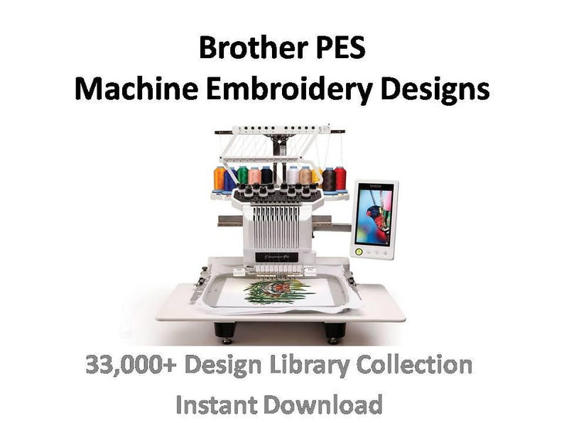 Brother PES Format Machine Embroidery Designs Library - 33,000+ Designs ...