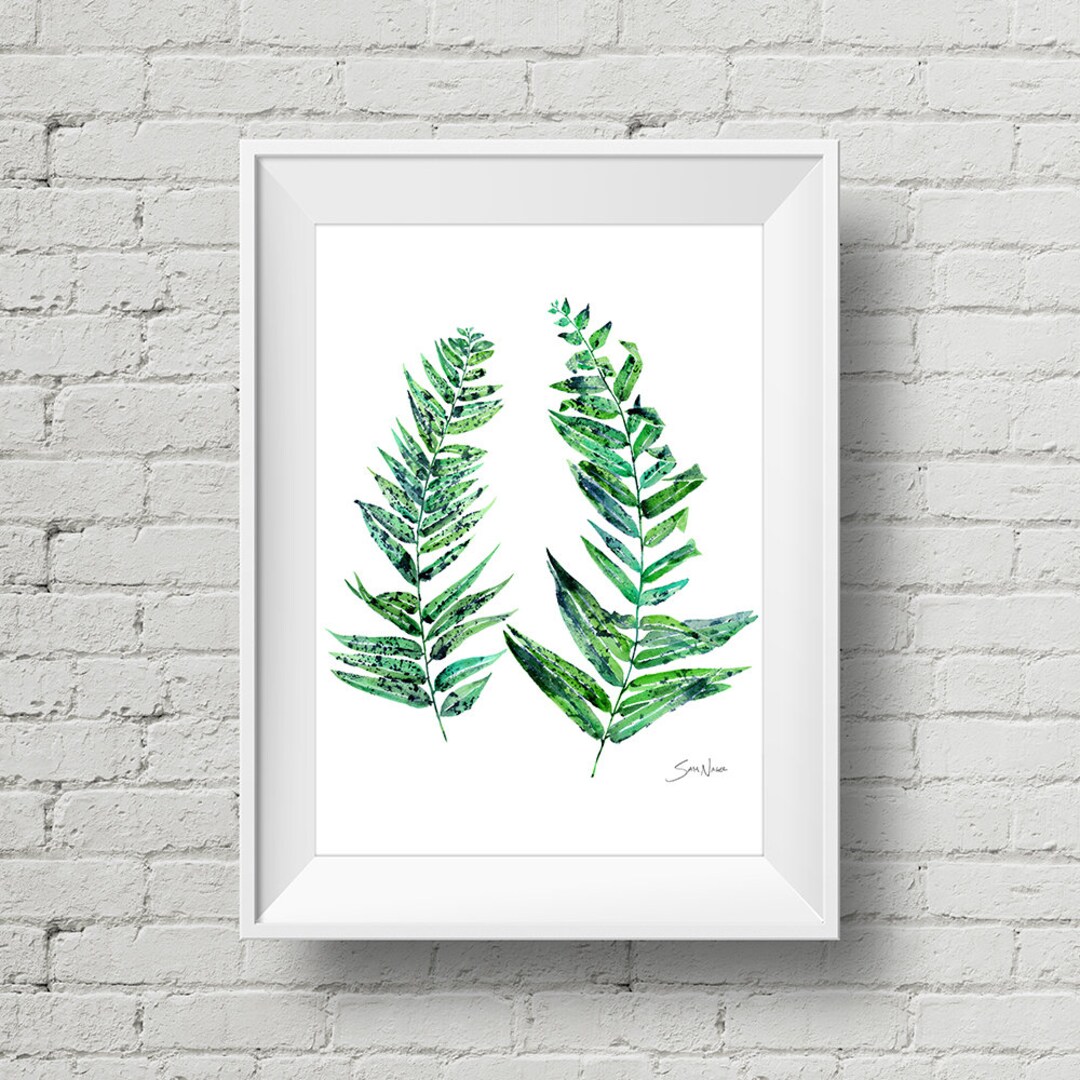 Fern Leaf : Art Print, Fern Watercolor Painting - Etsy