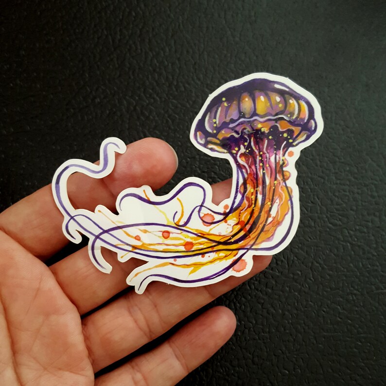 Jellyfish Vinyl Sticker - Etsy Canada