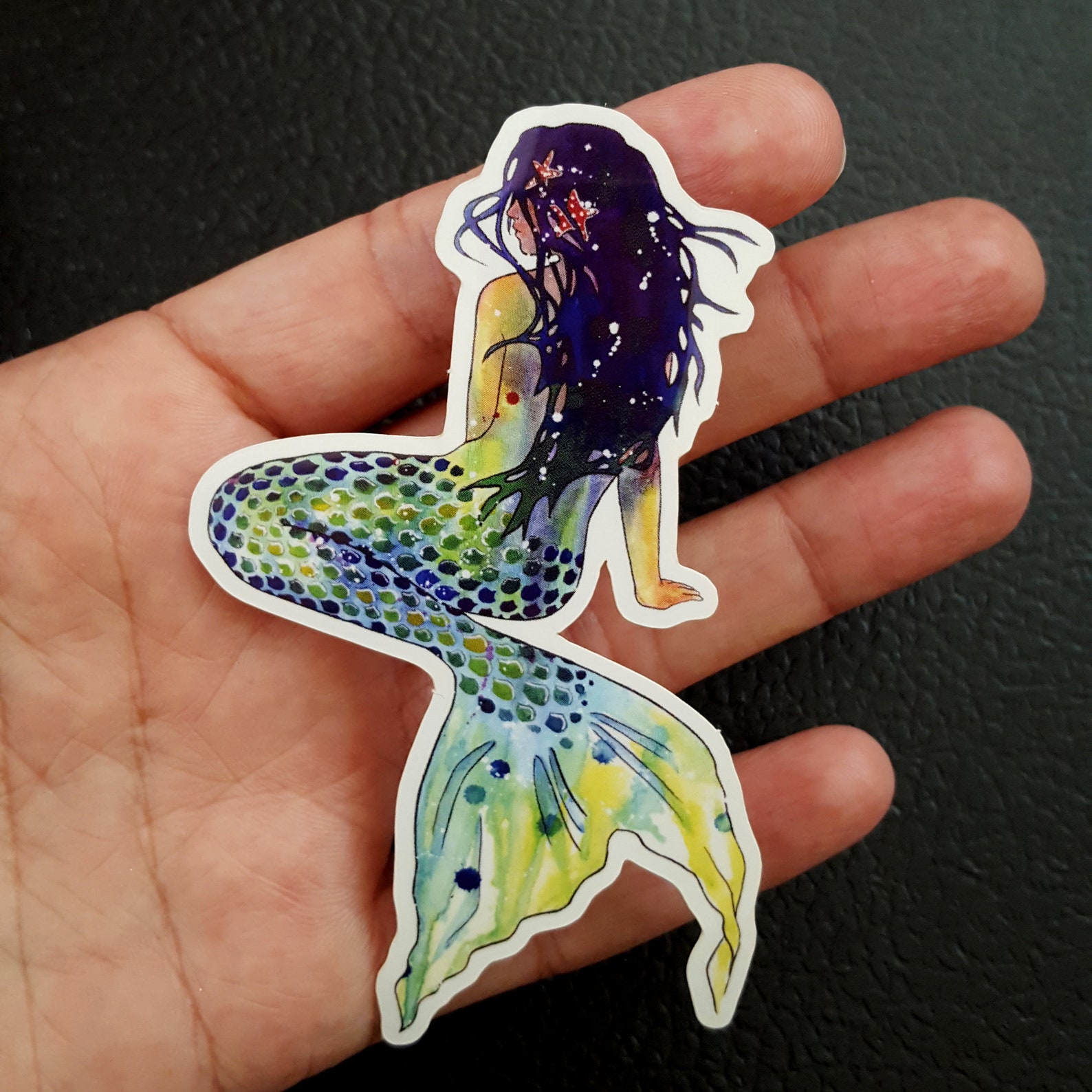 Mermaid Vinyl Sticker - Etsy