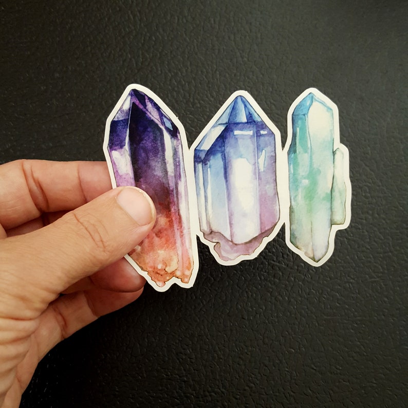 Crystals - Vinyl Sticker - Etsy