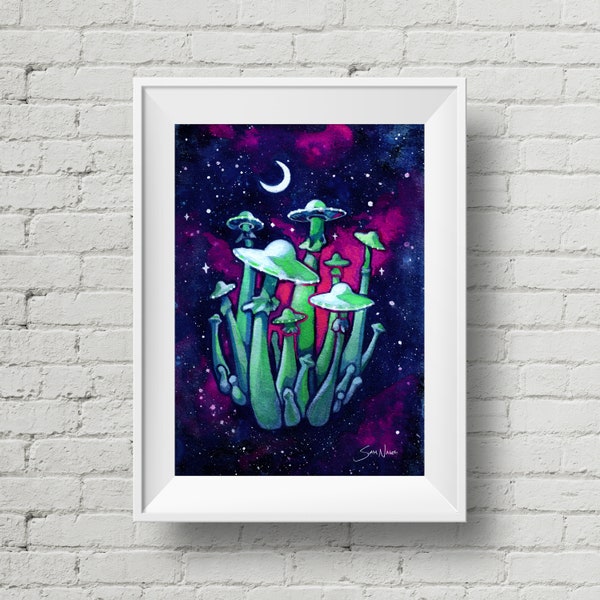 Alien Mushroom Svg - Etsy