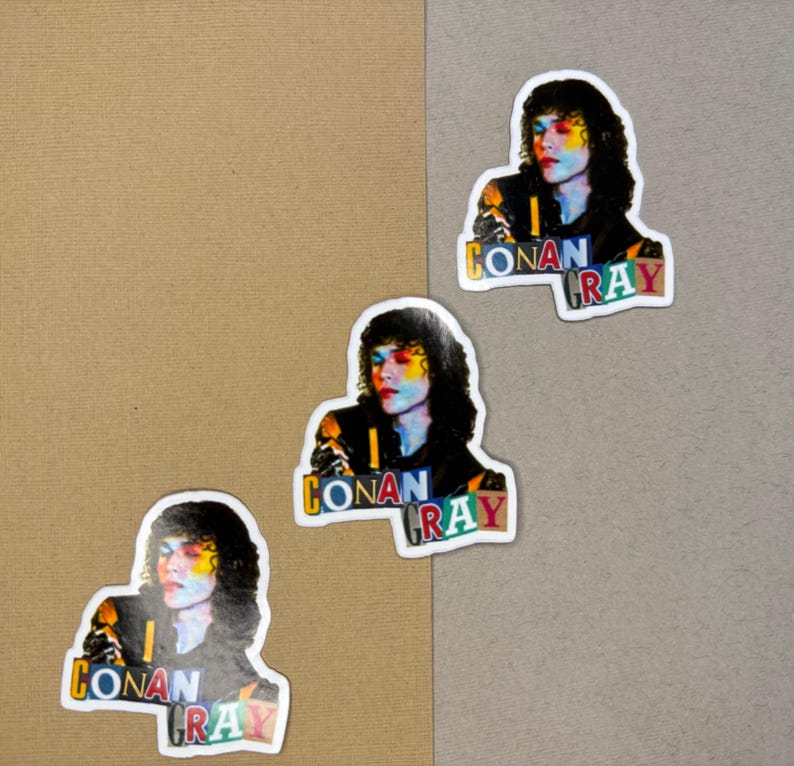 Conan Gray Stickers: Found Heaven Inspired, Waterproof Vinyl (3-pack ...