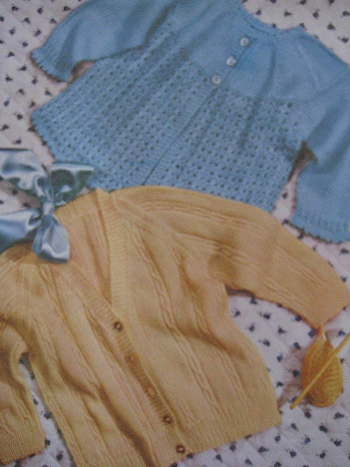 PDF Baby Knitting Patterns - Vintage Patterns, 1960's 2 Vintage Knitted ...