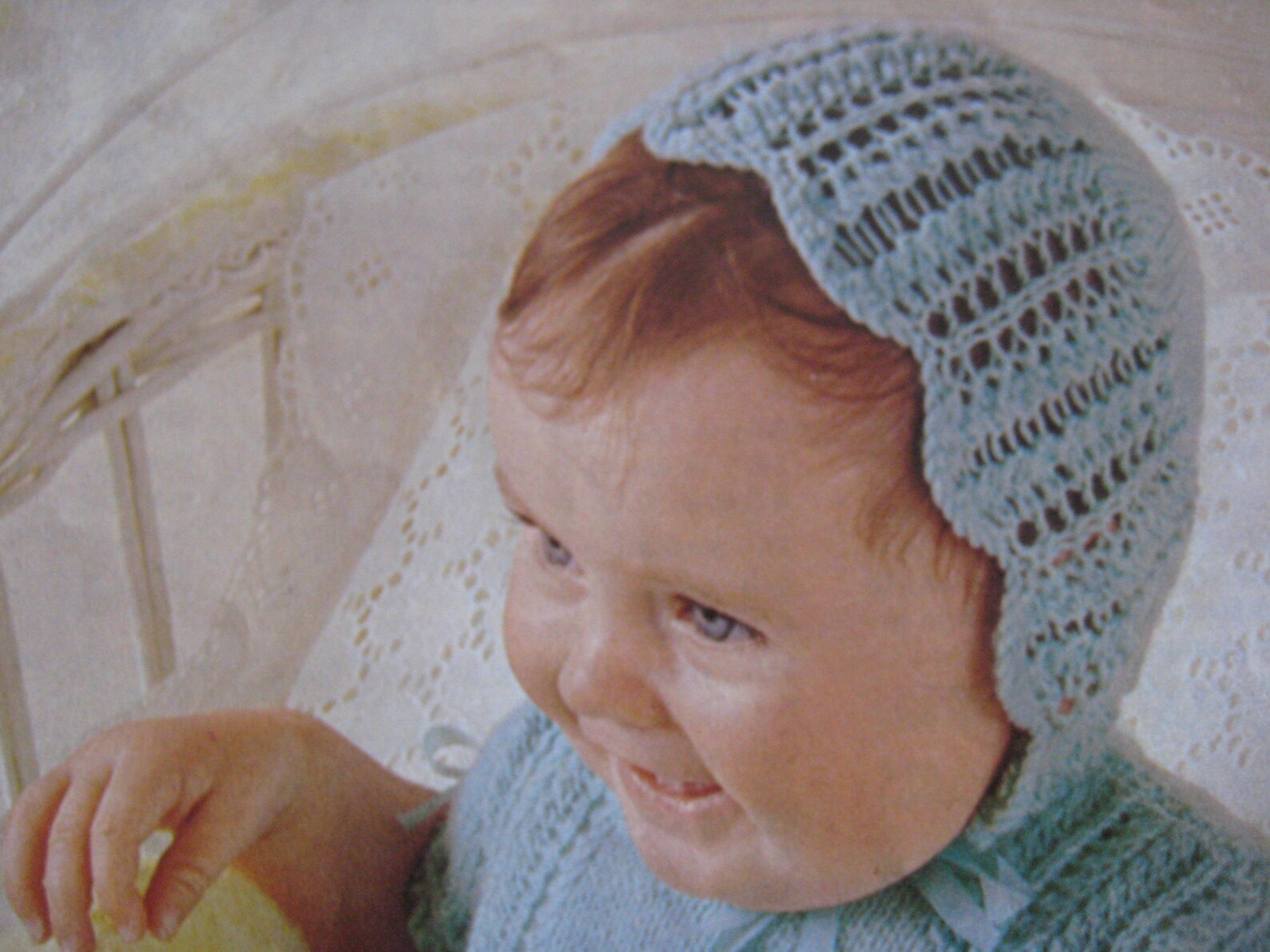 Baby Knitting Patterns - Vintage Patterns PDF - Baby Dress, Bonnet ...