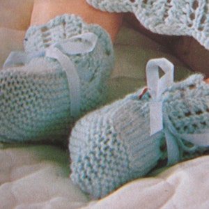 Baby Knitting Patterns - Vintage Patterns PDF - Baby Dress, Bonnet ...