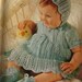 Baby Knitting Patterns - Vintage Patterns PDF - Baby Dress, Bonnet ...