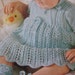 Baby Knitting Patterns - Vintage Patterns PDF - Baby Dress, Bonnet ...