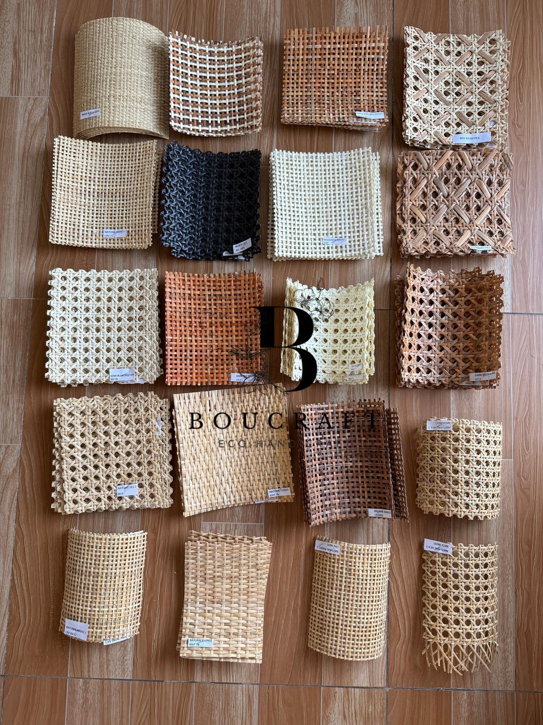 Set of Sample Rattan Cane Webbing for DIY Project - Etsy