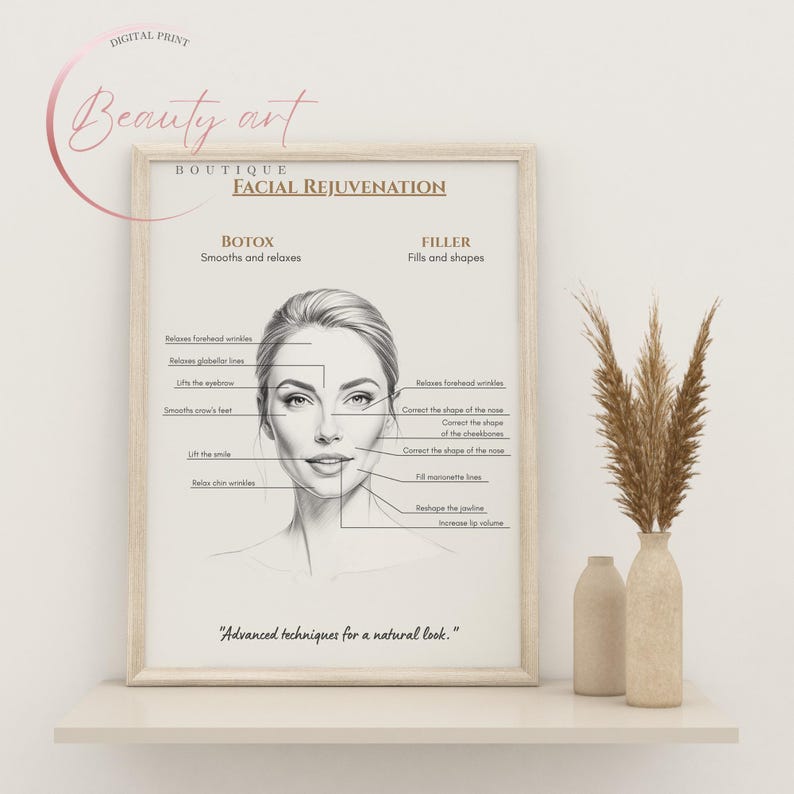 Botox and Filler Poster, Cosmetic Injection Art (digital Download) - Etsy