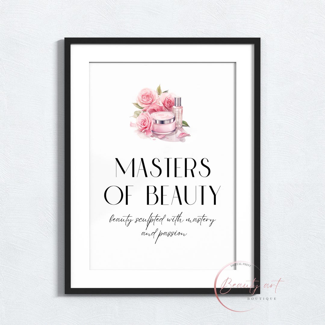 Masters of Beauty Print: Cosmetology Salon Decor (digital Download) - Etsy