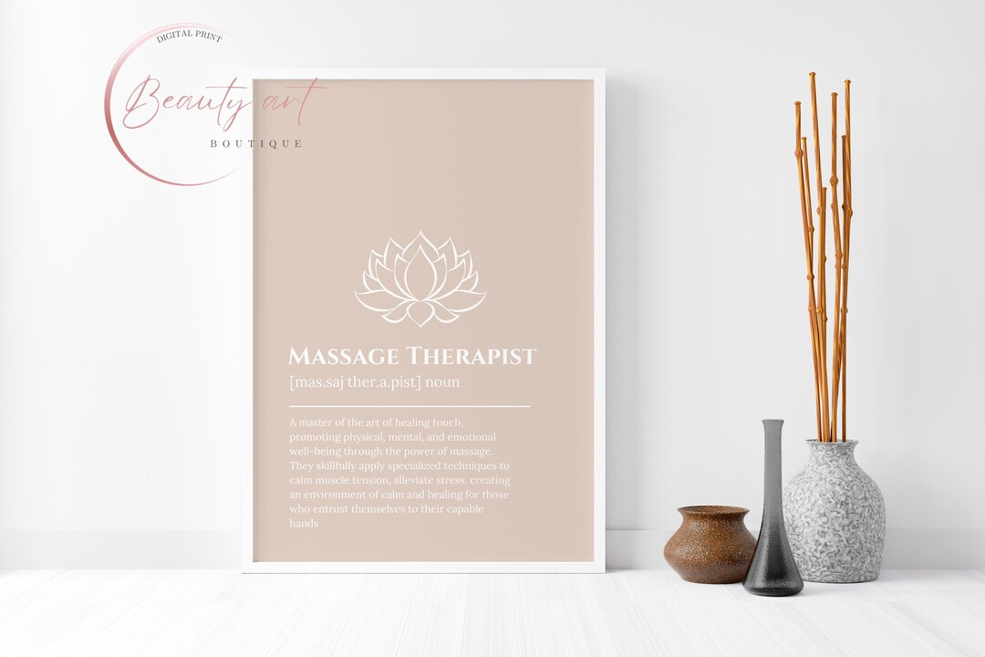 Massage Decor Stampabile, Spa Wall Art, Massage Therapy Room Decor ...