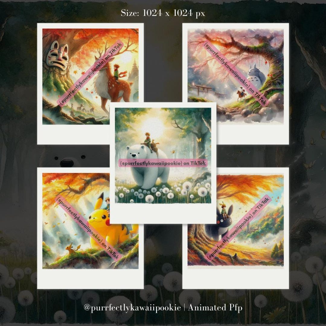 5 Digital Profile Pictures | 4K | Enchanted Forest Adventure Pfps | Ai ...