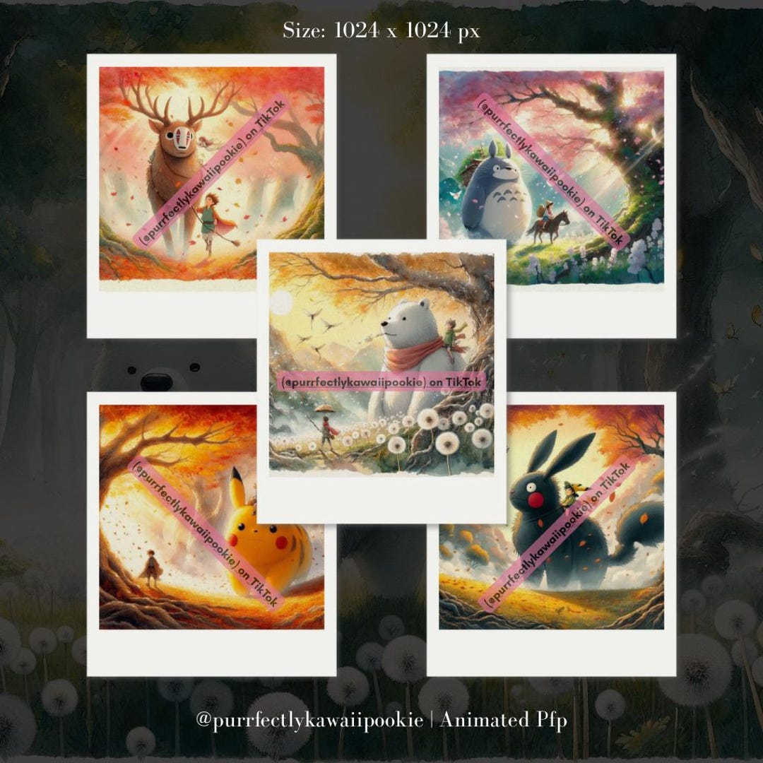 5 Digital Profile Pictures | 4K | Enchanted Forest Adventure Pfps | Ai ...