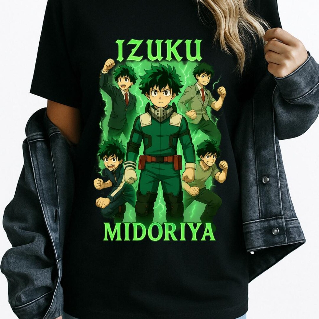 Izuku Midoriya Deku T-shirt, Vigilante Deku, Anime Shirt, Custom Shirt ...