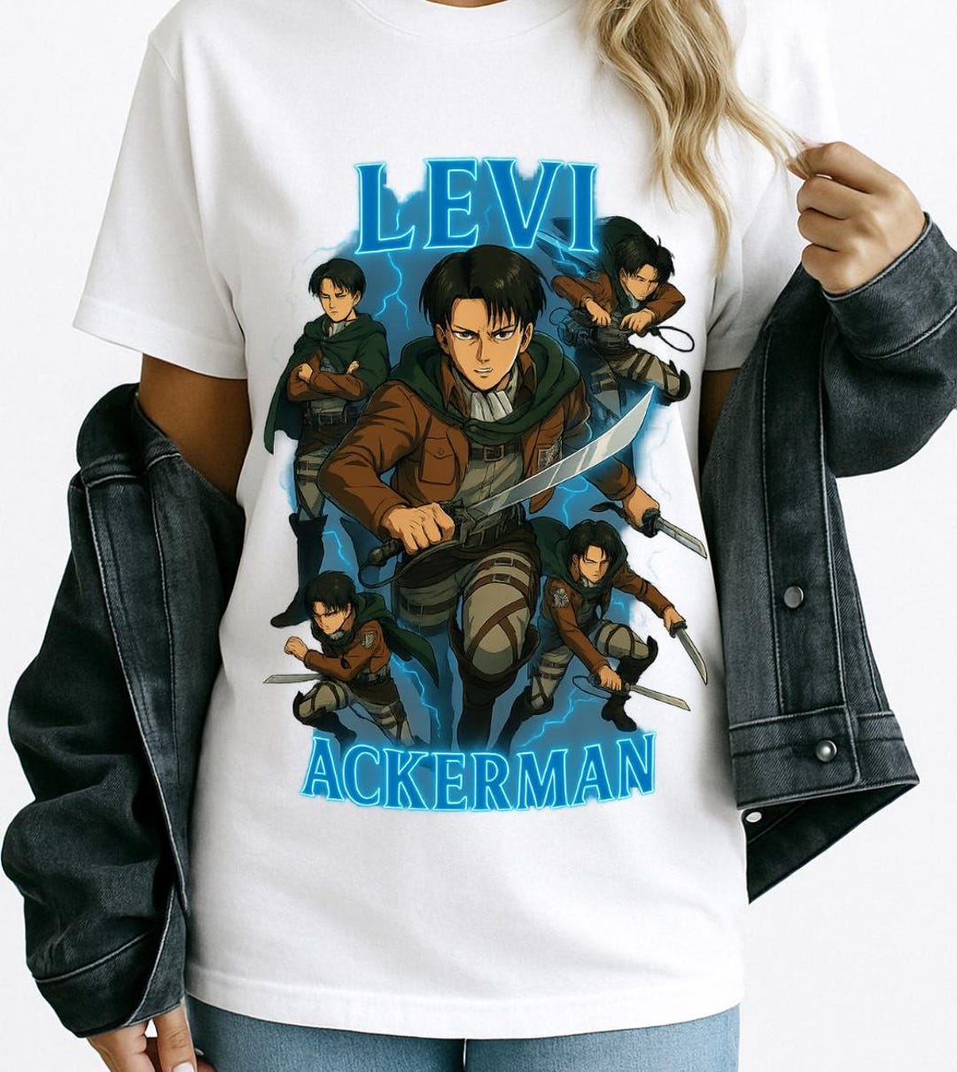 Unisex Levi Ackerman Anime Shirt, Anime, Shingeki No Kyojin Shirt ...