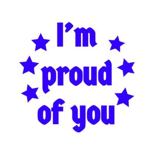 I'm Proud of You Stamp - Etsy