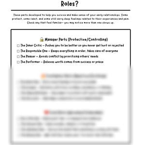 Family Roles Worksheet Bundle: Healing Unspoken Dynamics (PDF) - Etsy
