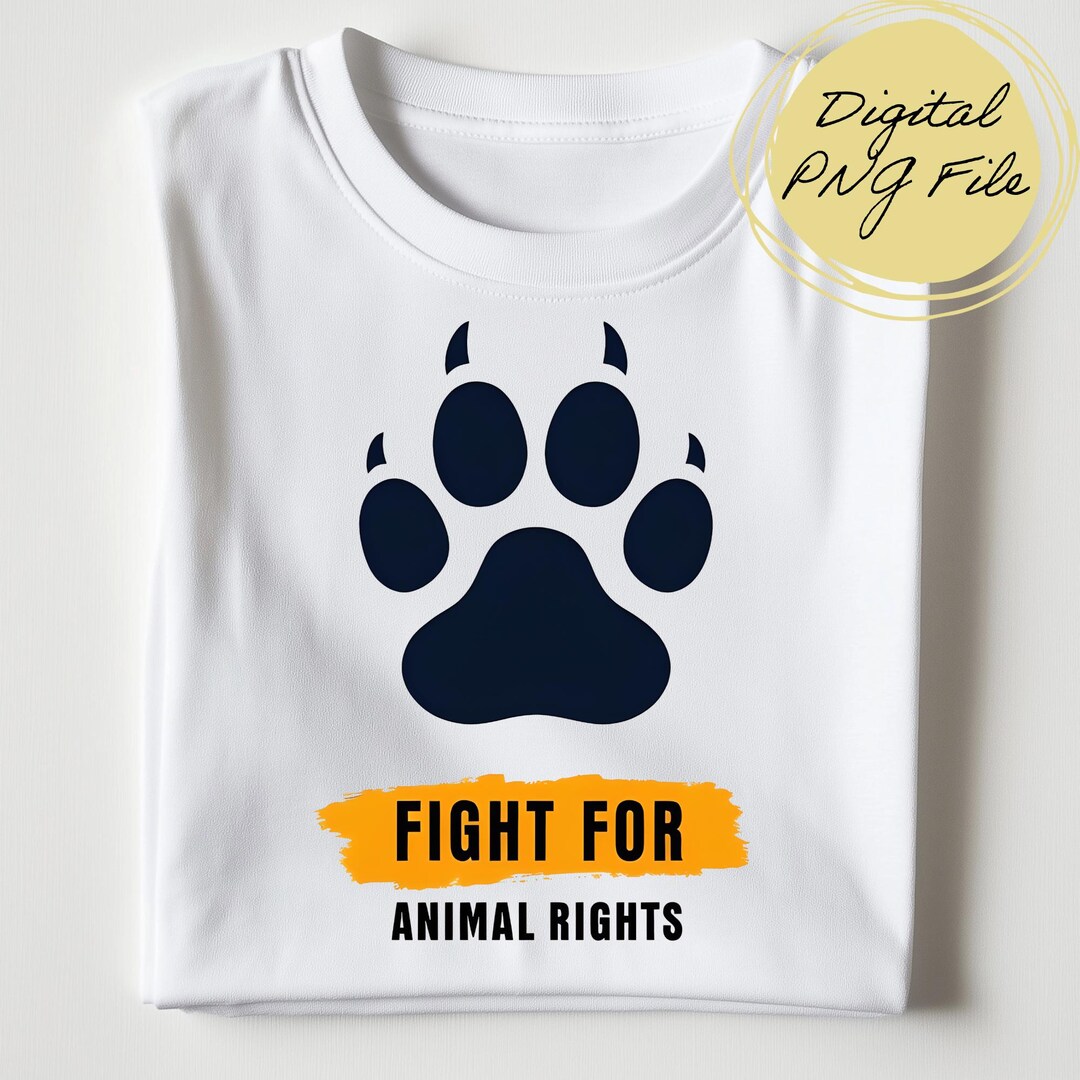 Animal Rights PNG Sublimation T-shirt Design, Animal Lover Graphic ...
