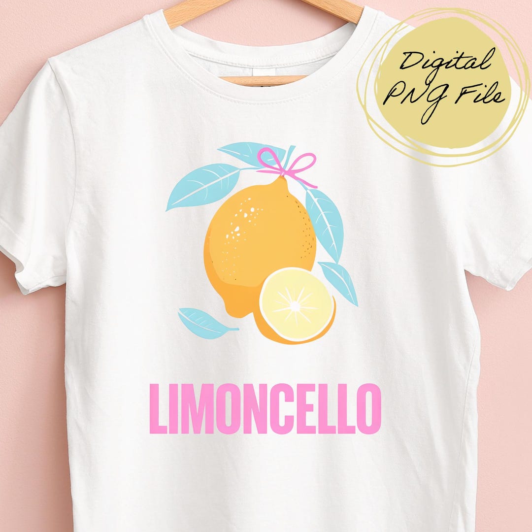 Limoncello PNG Digital Download, Fruit Sublimation Design, Italian ...