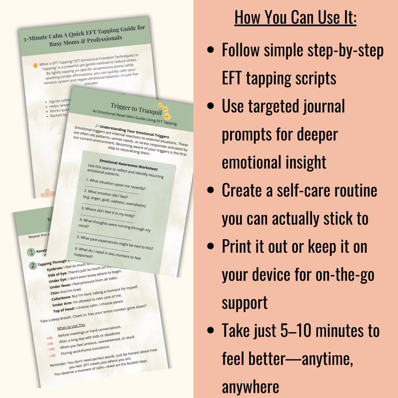 EFT Tapping Scripts | Anger, Guilt, Overwhelm | Journal Prompts ...