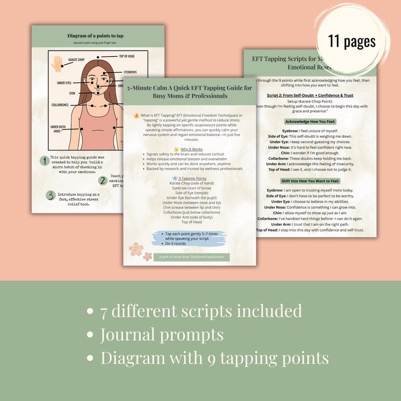 EFT Tapping Scripts | Anger, Guilt, Overwhelm | Journal Prompts ...
