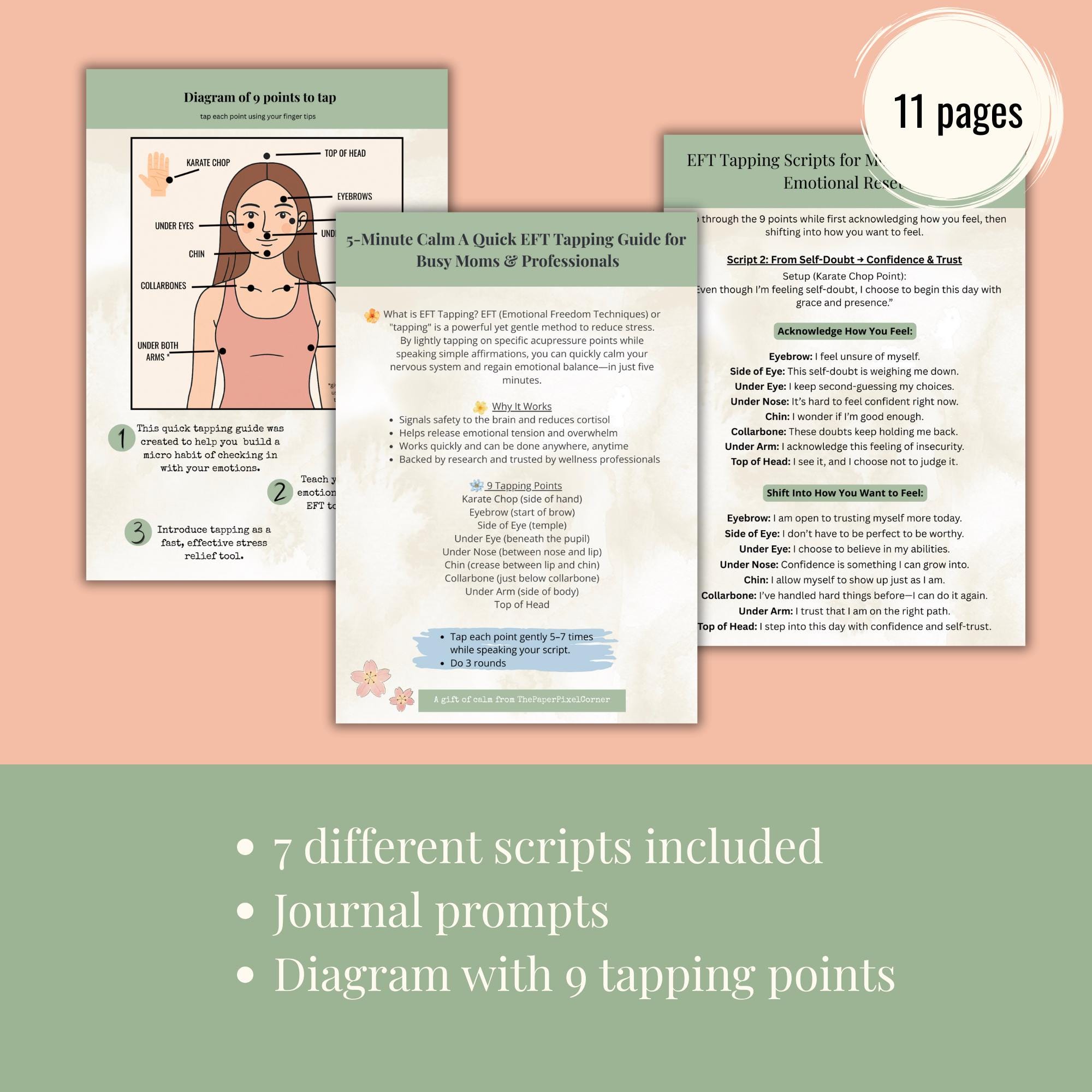 EFT Tapping Scripts | Anger, Guilt, Overwhelm | Journal Prompts ...