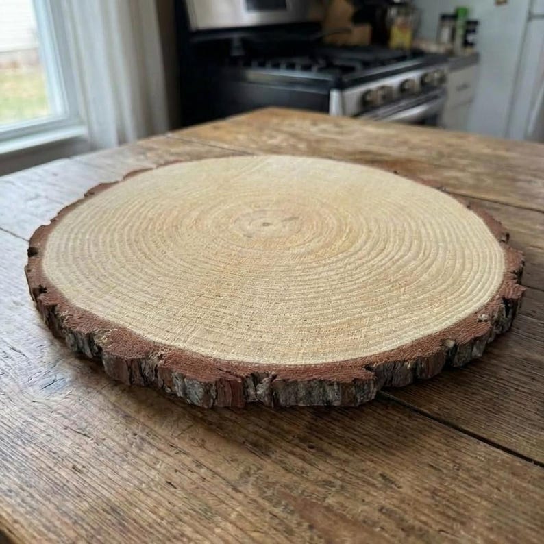 Rustic Tree Slice Centerpiece – Natural Wood Slab – Decor or Crafts ...