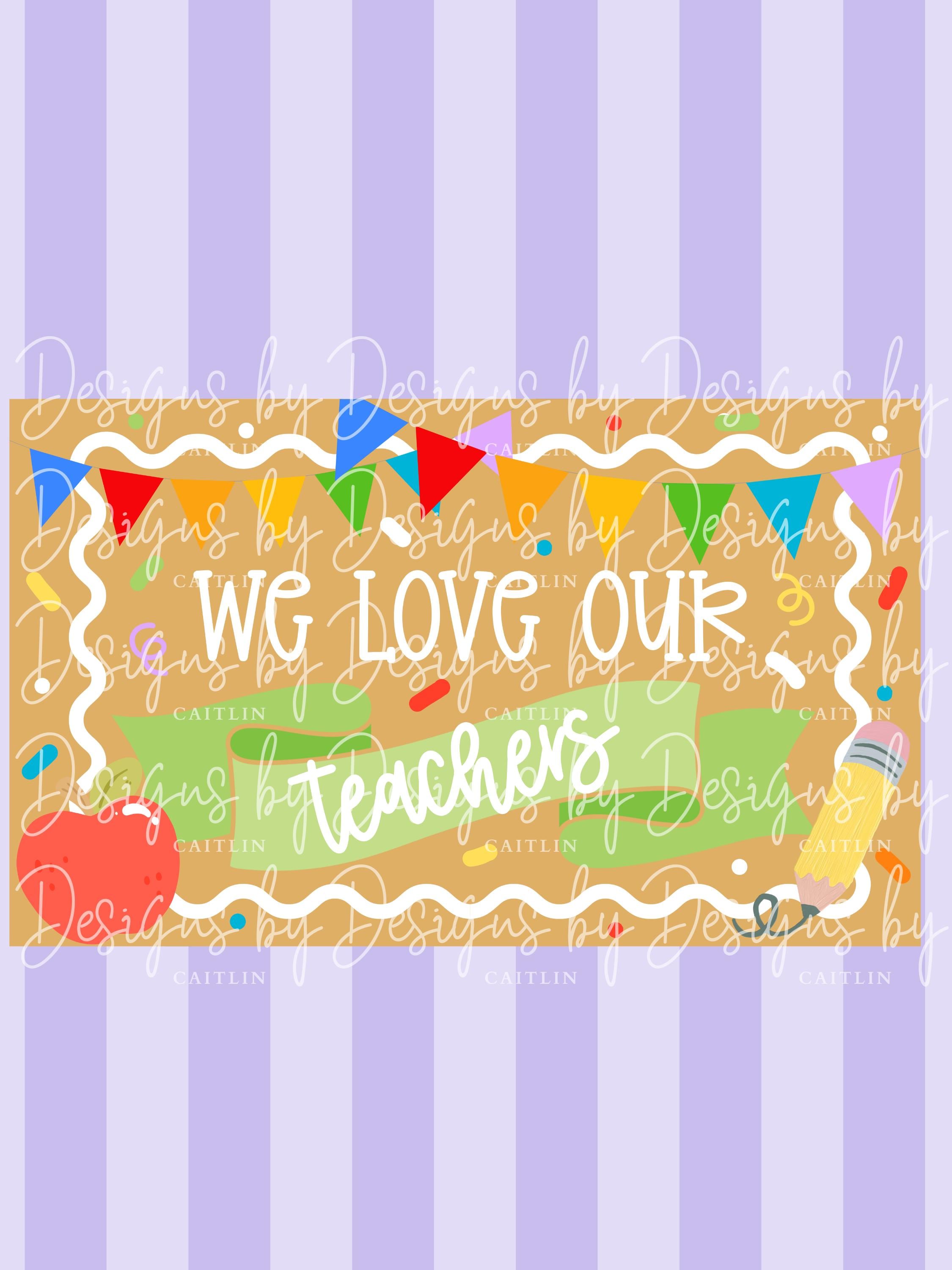 Teacher Appreciation Banner Mockup | Teacher Banner Canva Mockup ...