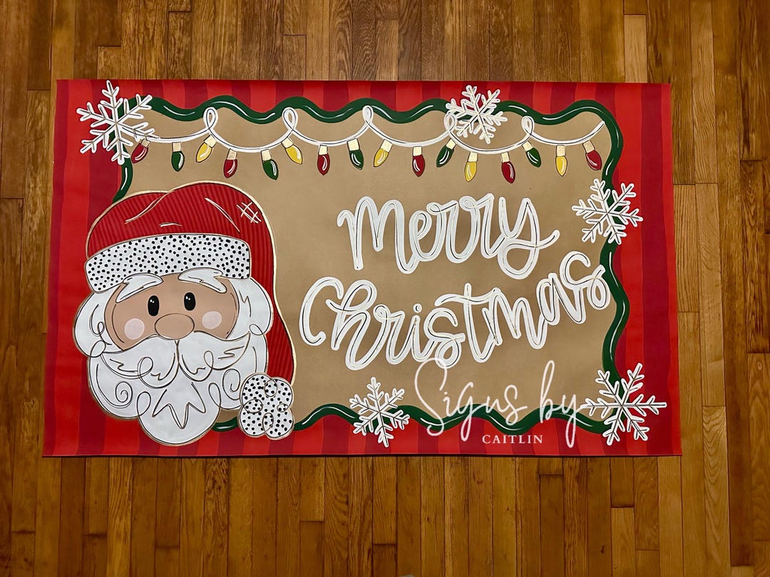 Christmas Banner | Custom Christmas Banner | Santa Banner | Santa ...